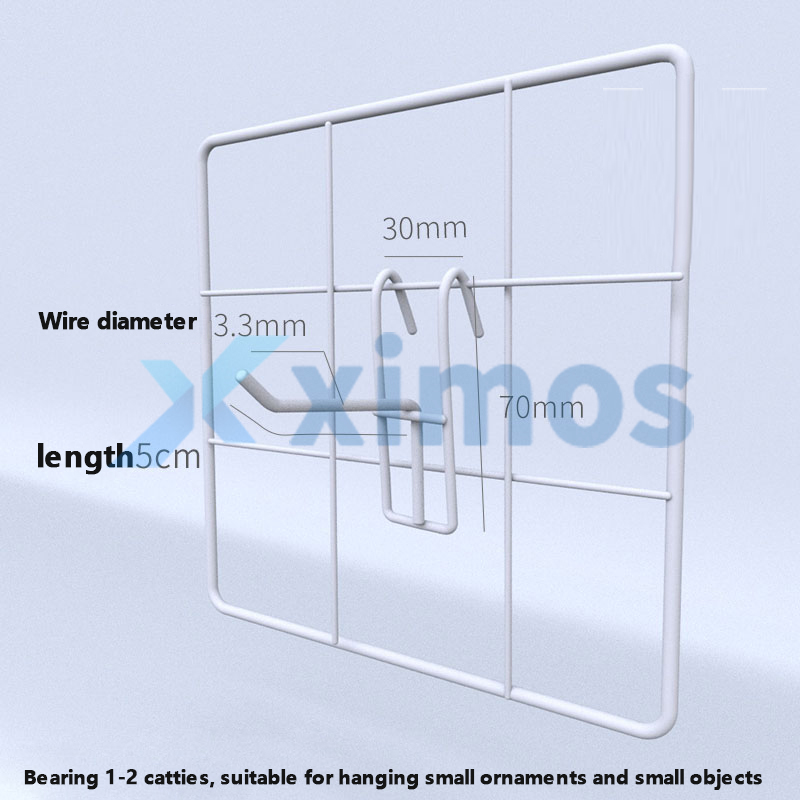 Black / White Screen Hook Wire Mesh Coated Hook For Hanging Display ...