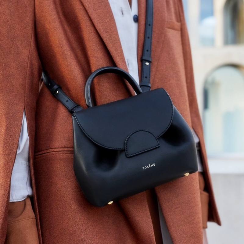 The Original small leather female POLENE smiling face bag number one ...