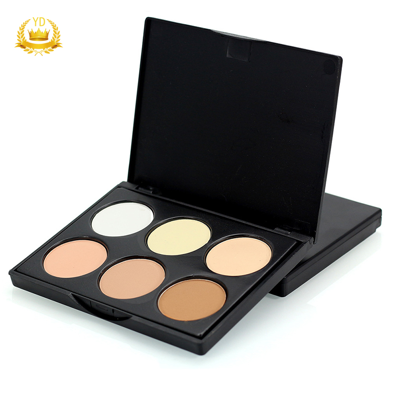6 Colors Makeup Face Cream Contour Kit Concealer Palette Highlighter ...