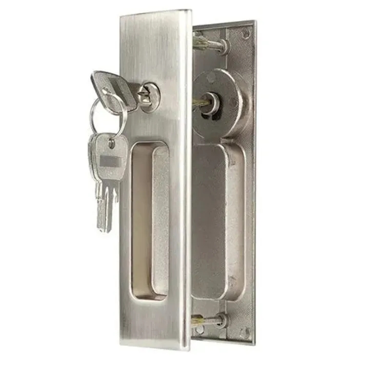 Black Sliding Door Lock With Key Sliding Door Lock With Flush Recessed ...