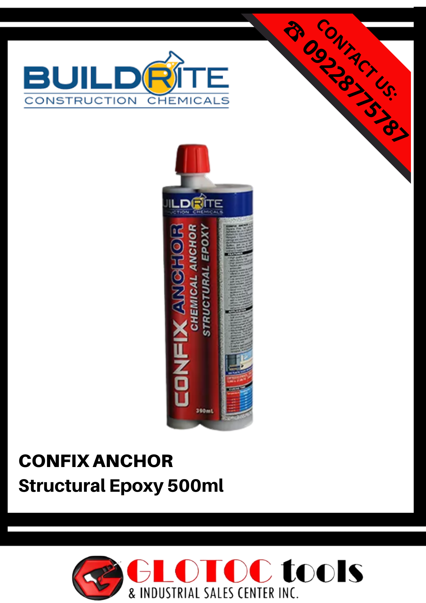 BUILDRITE Confix Anchor Structural Epoxy 500ml | Lazada PH