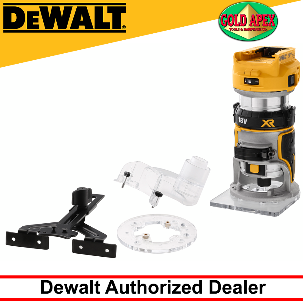 Dewalt DCW600N 18V/20V Cordless Brushless Palm Router / Trimmer 1/4 ...