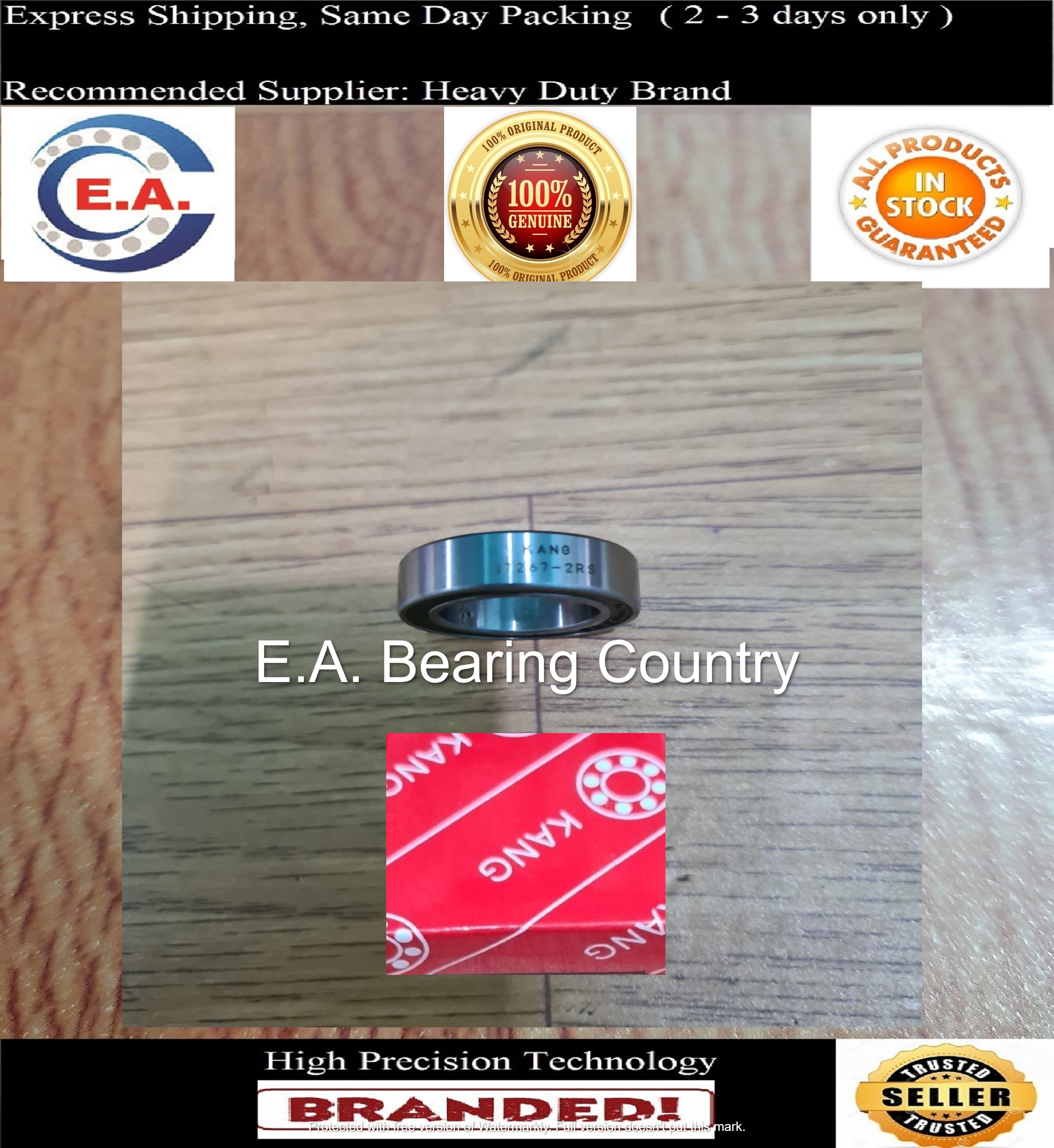Branded 17267 RS Bicycle Hub Bearing Bike Bearing 17x26x7 ( Heavy Duty ...