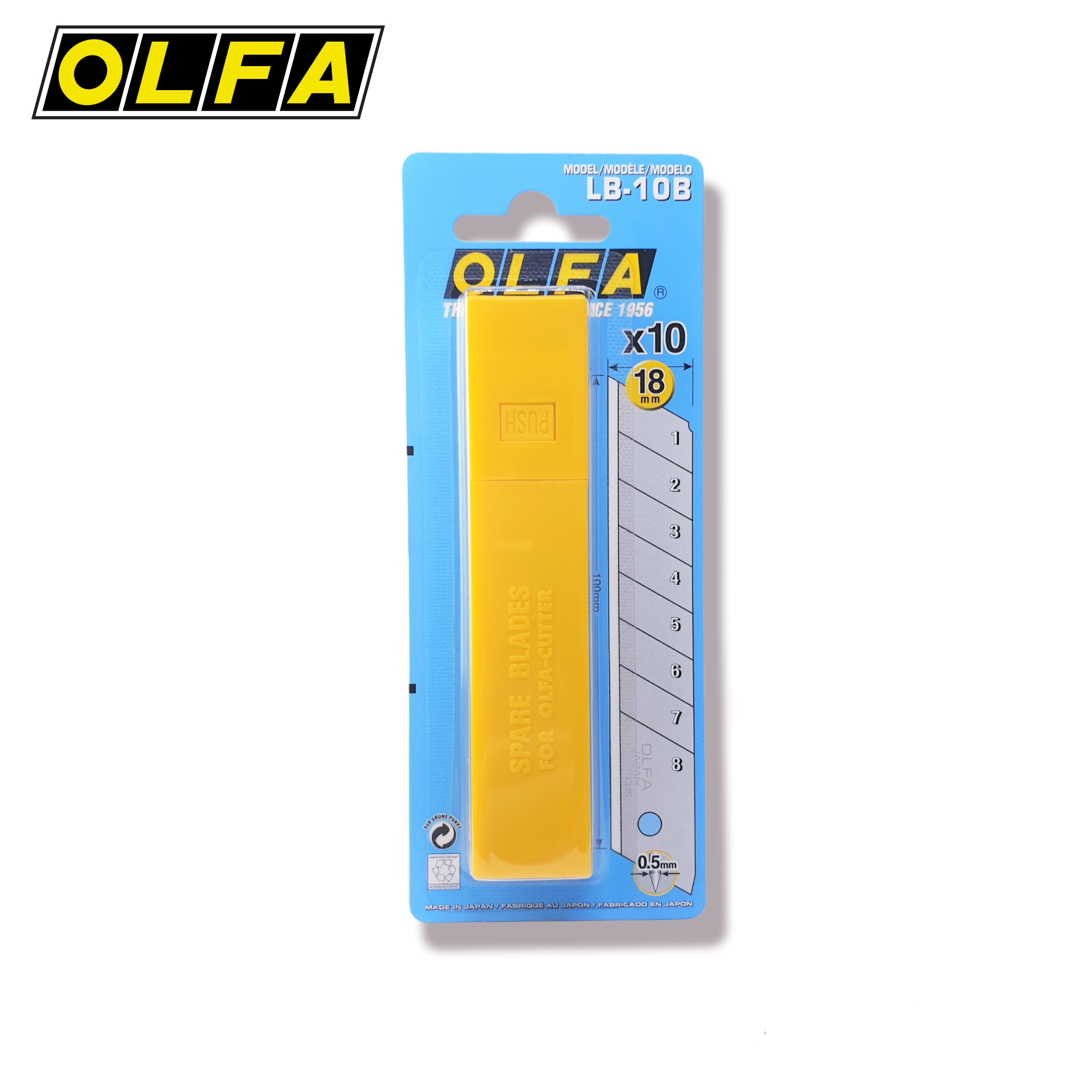 Olfa Cutter Blade LB-10B 18mm Pack Of 10 Pcs Made In Japan | Lazada PH