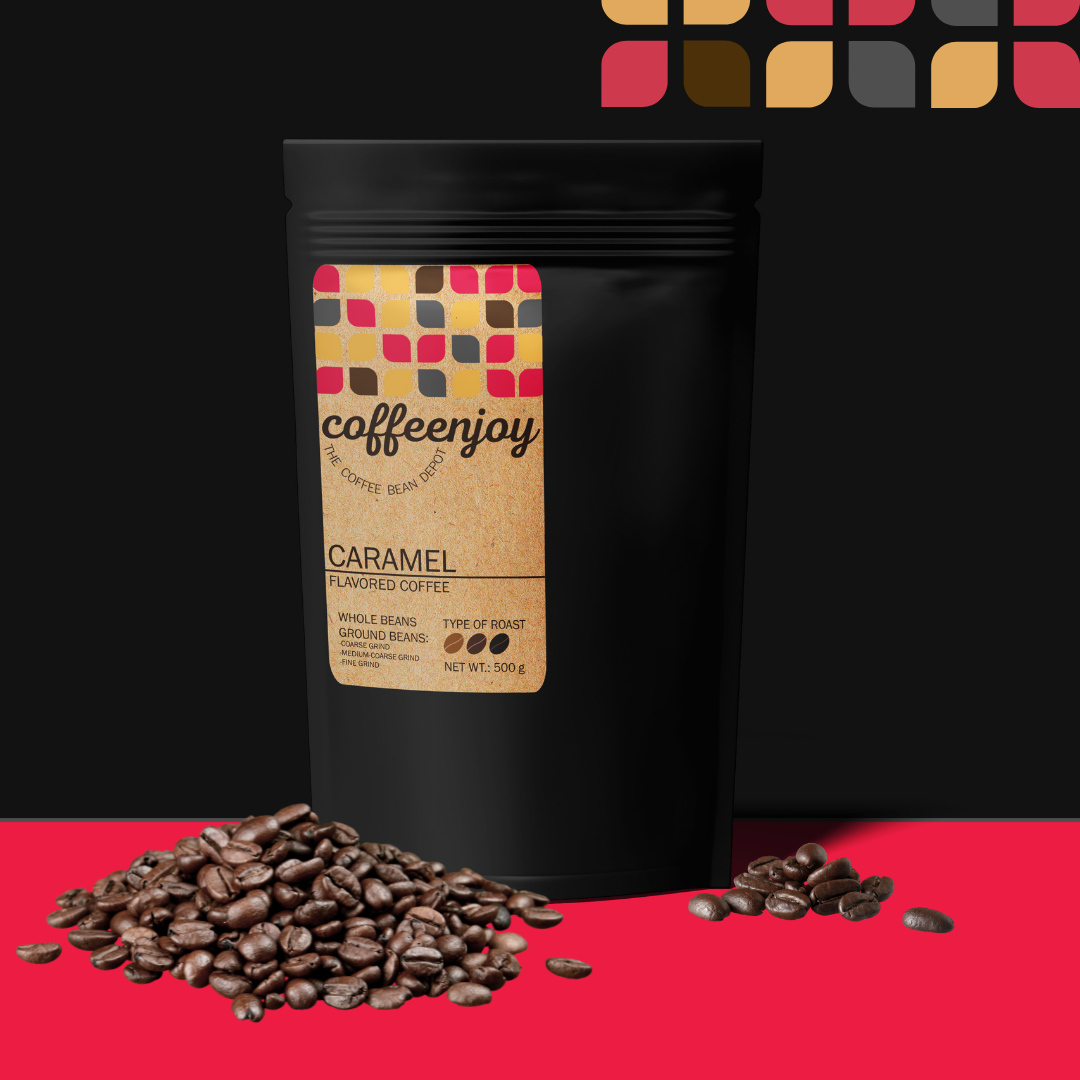 500 grams - FLAVORED COFFEE CARAMEL - Coffee Beans Whole or Ground ...
