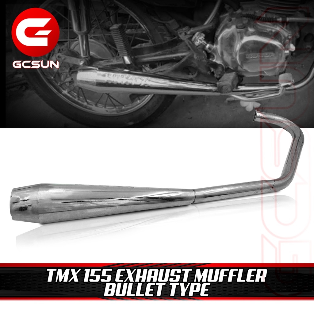 TMX 155 EXHAUST MUFFLER BULLET TYPE - GCSUN | Lazada PH