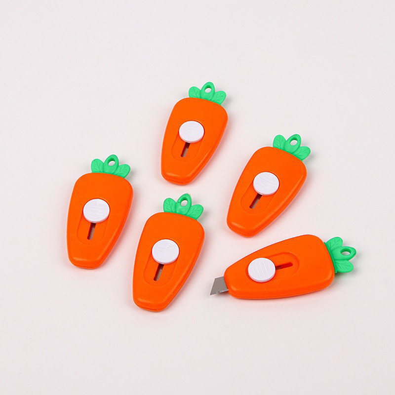 Mini Cartoon Utility Cutter Small Portable Unboxing Cutter Carrot ...