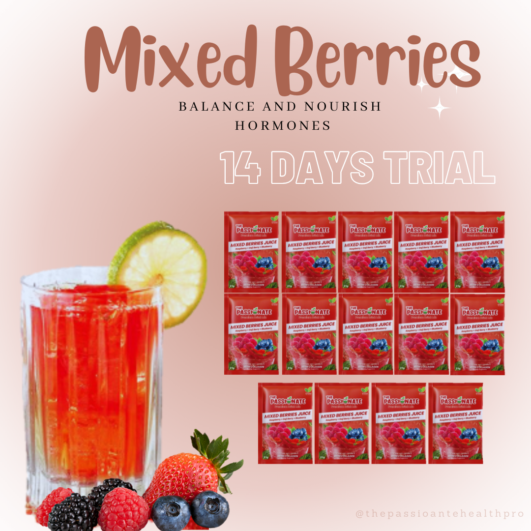The Passionate Mixed Berries Juice Trial Sachets (PCOS Fighter, Hormone ...