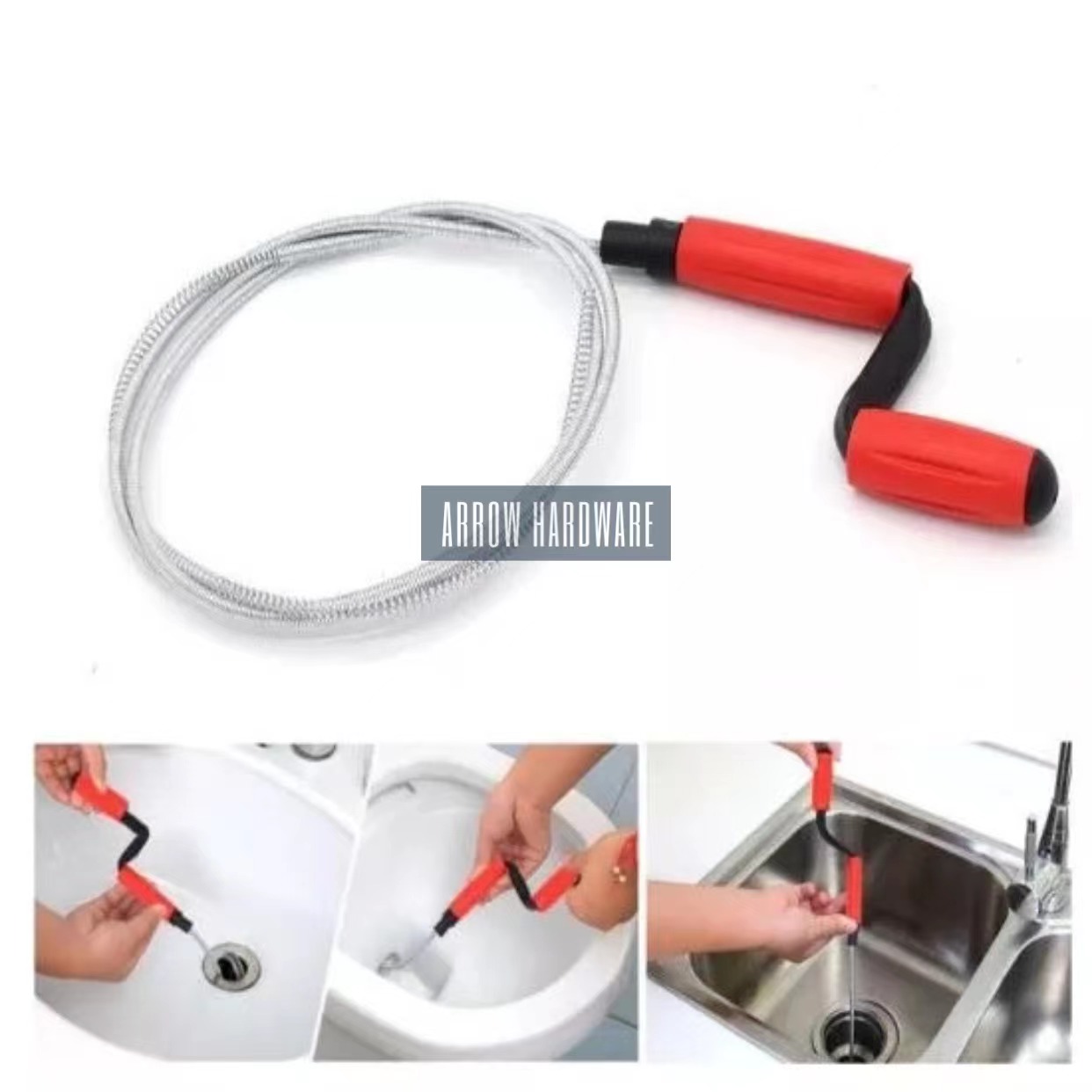 Snake Wire Super Pipeline Stainless Dredging Tool Handheld Drain Snake ...