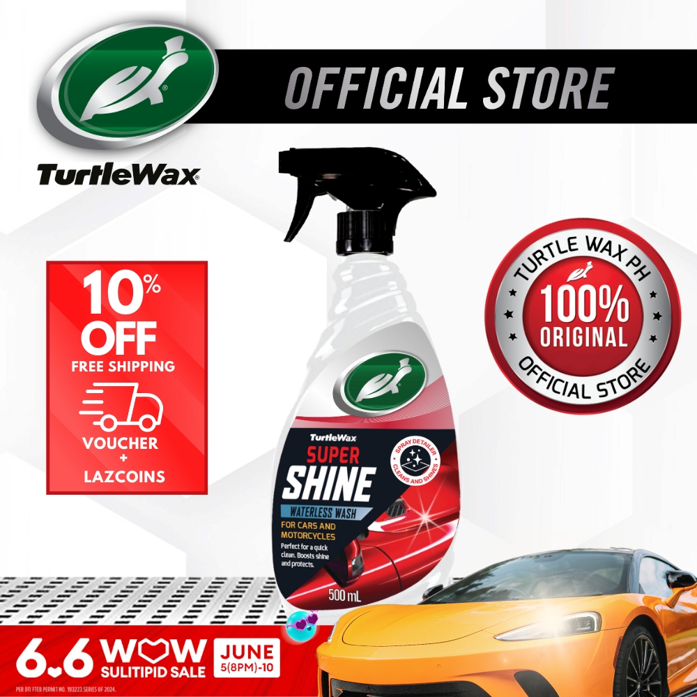 Turtle Wax Super Shine Series Spray Detailer Waterless Wash for Cars ...