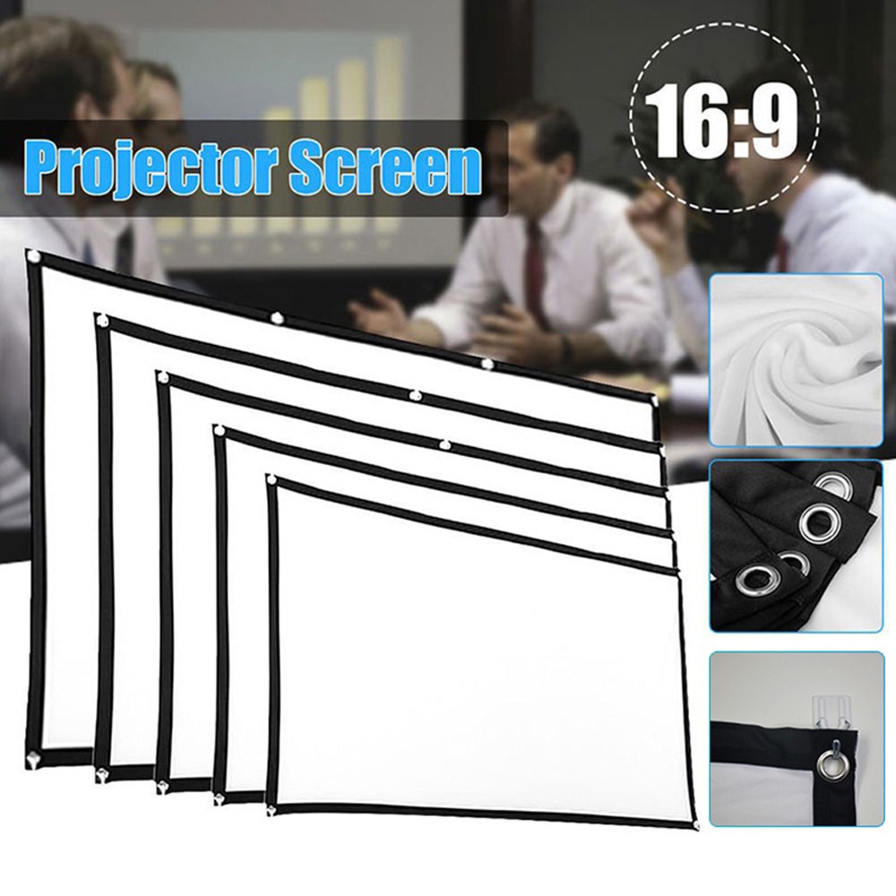 Home Simple Folding Projector Screen Outdoor HD Projector Screen 60 ...
