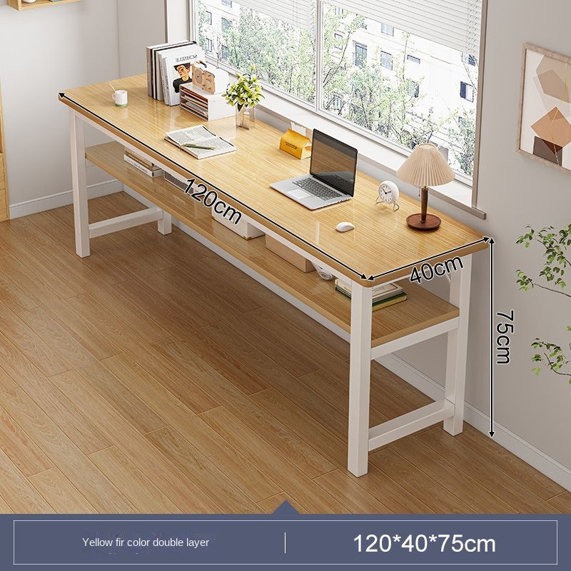 Computer Table Study Table Long Desk 2 Layer Study Desk Office Table ...