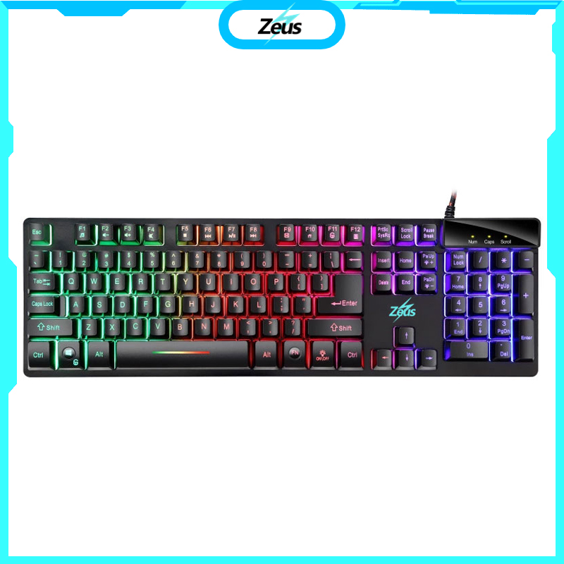 Zeus K003 ( Darth Vader ) Real RGB Mechanical Feel-Like Gaming Keyboard ...