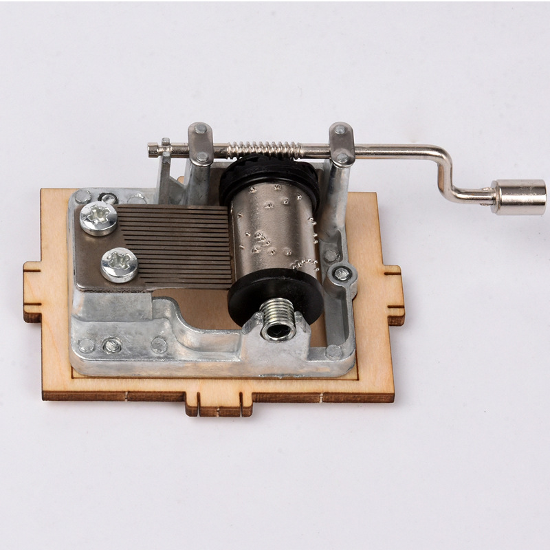 Handmade Harp Shape Music Box Wooden Hand Crank Music Box for Kids ...