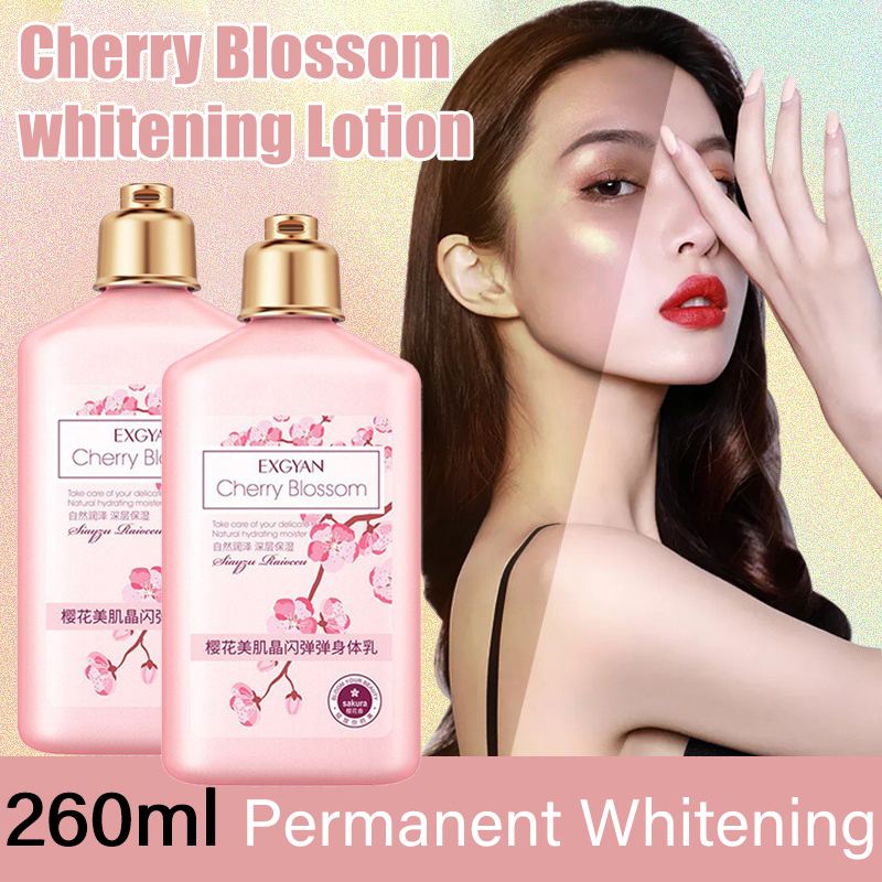 Japan Original Sakura Body Lotion Deep Moisturizing Permanent Whitening Cherry Blossom Body ...