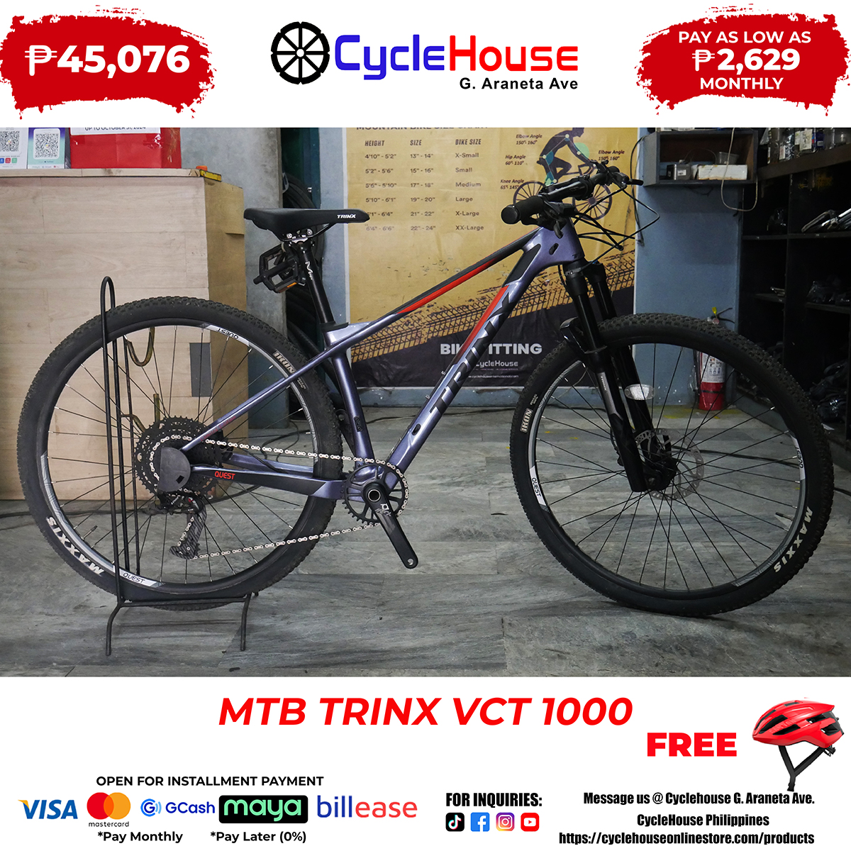 TRINX VCT 1000 MTB | Lazada PH