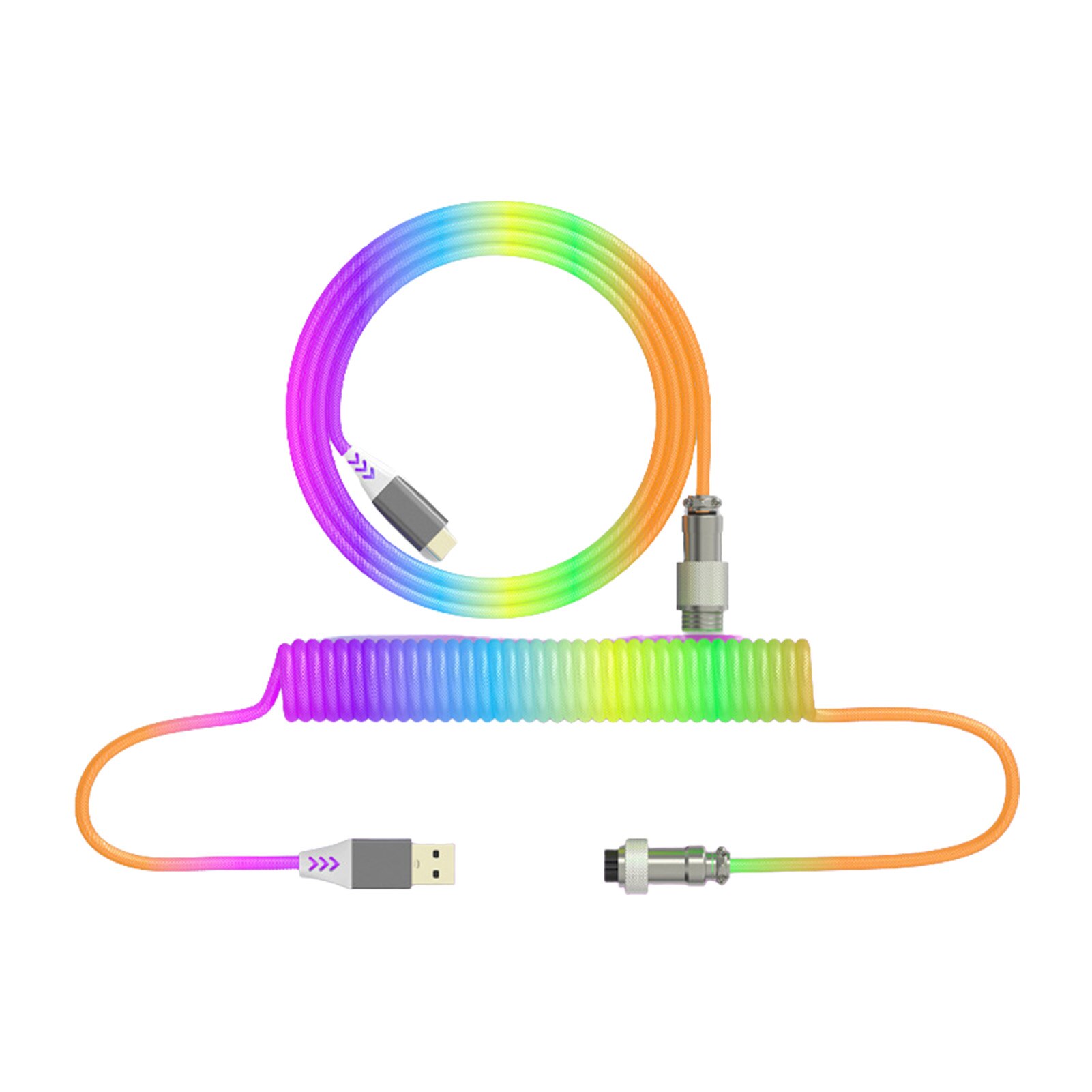 Type C USB Cable Mechanical Keyboard Coiled Cable Wire Mechanical ...