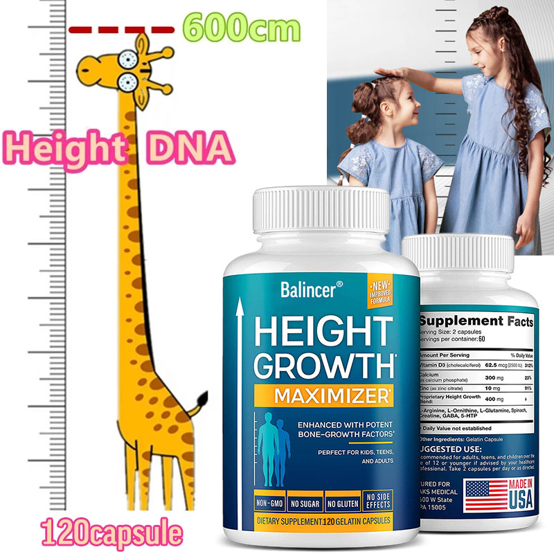 Natural height pills to grow taller - height pills with calcium for ...
