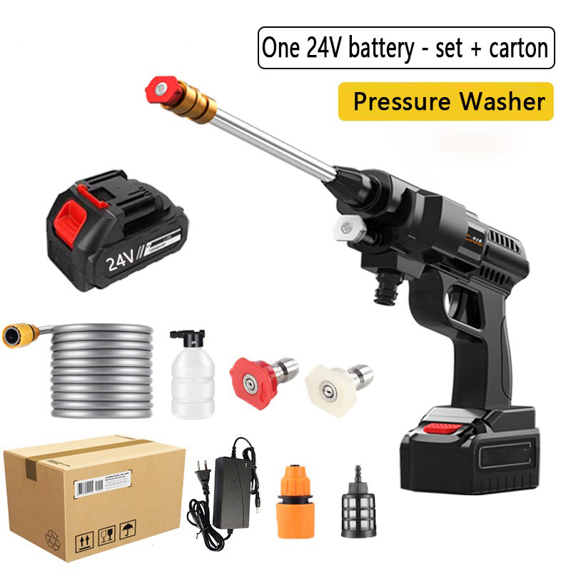 Cordless High Pressure Water Gun 24V/48V High Pressure Washer Portable ...