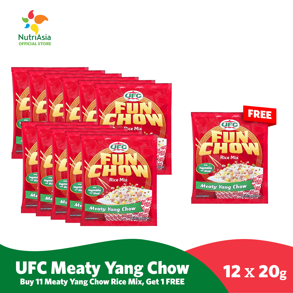 UFC Fun Chow Rice Mix Meaty Yang Chow 20g 11+1 FREE | Lazada PH