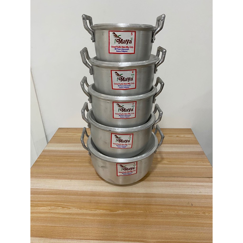 Aluminum kaldero ordinary double handle durable | Lazada PH