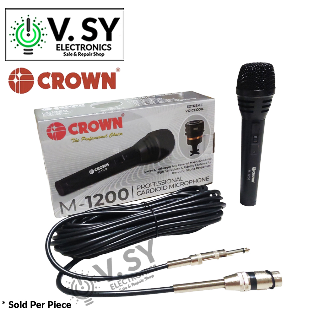 Original 2024 Crown M-1200 Professional Cardioid Microphone M1200 ...