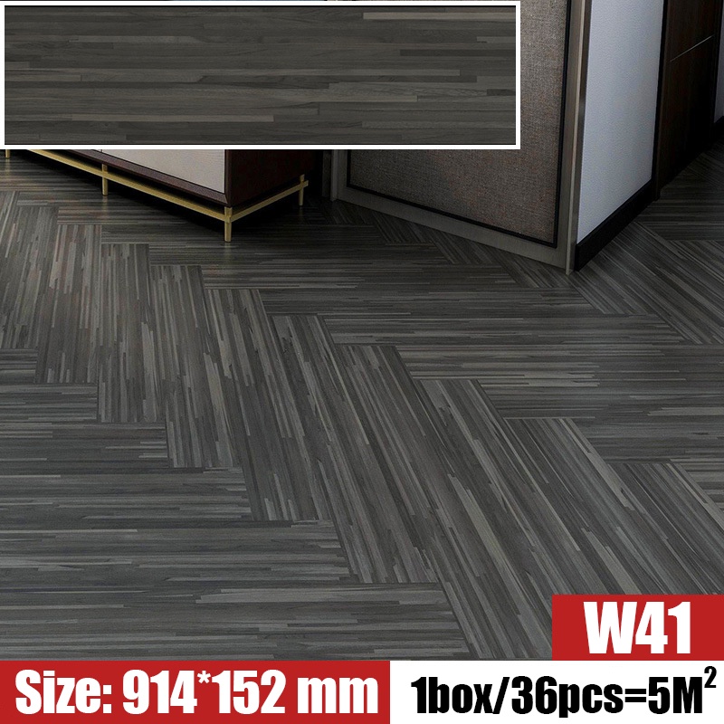 3D vinyl Floor sticker 36pcs/Box PVC Floor Sticker 91*15cm Self ...