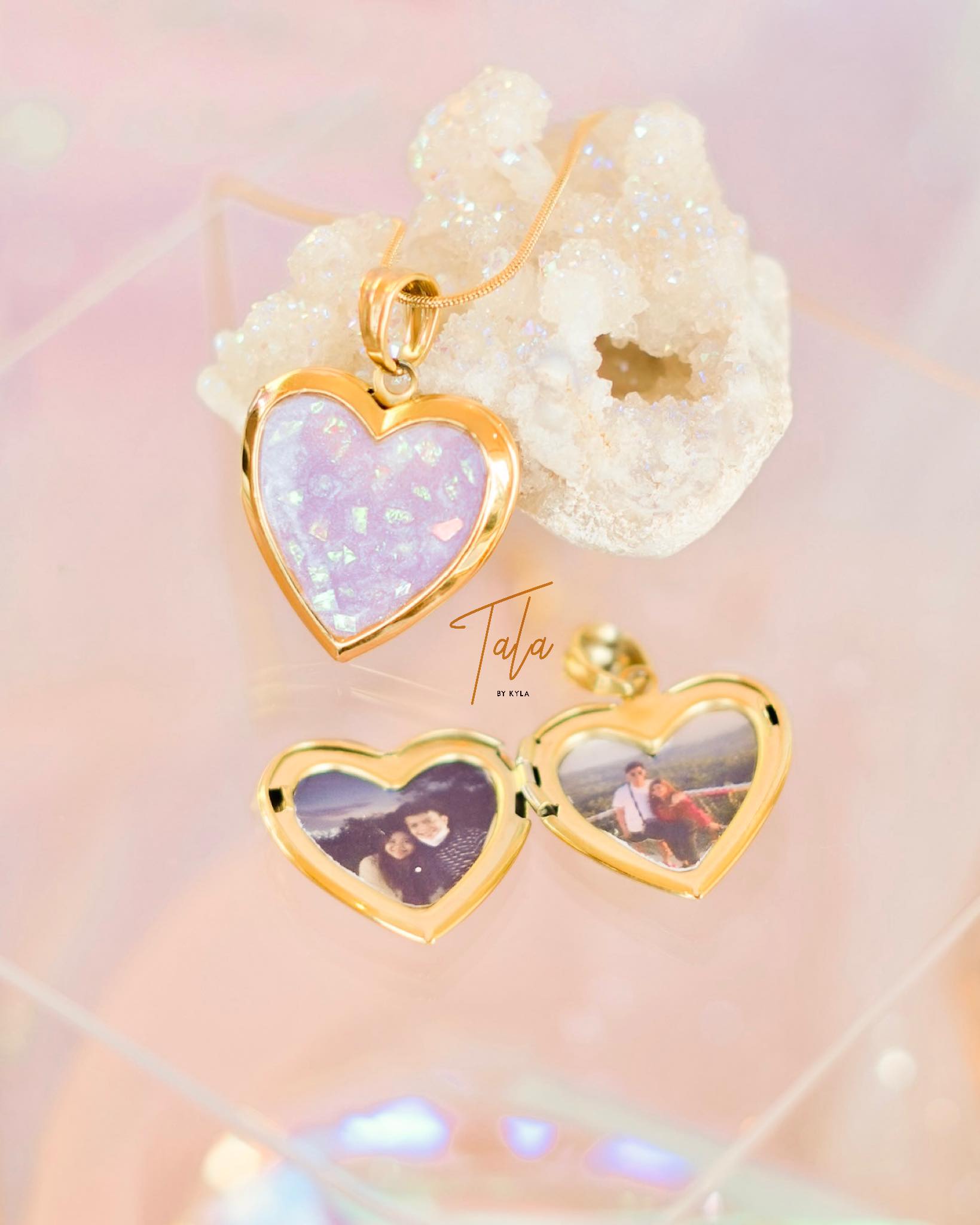 Tala by Kyla Purple Heart Locket Plus Gift Box | Lazada PH