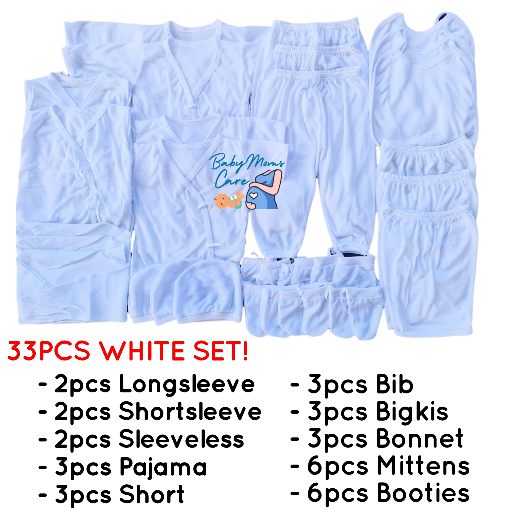 33pcs Cotton Newborn Infant Baby Clothes Complete Set Baru baruan ...