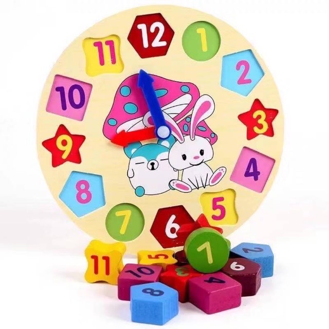 AS Digital Geometry Clock Wooden Toy | Lazada PH