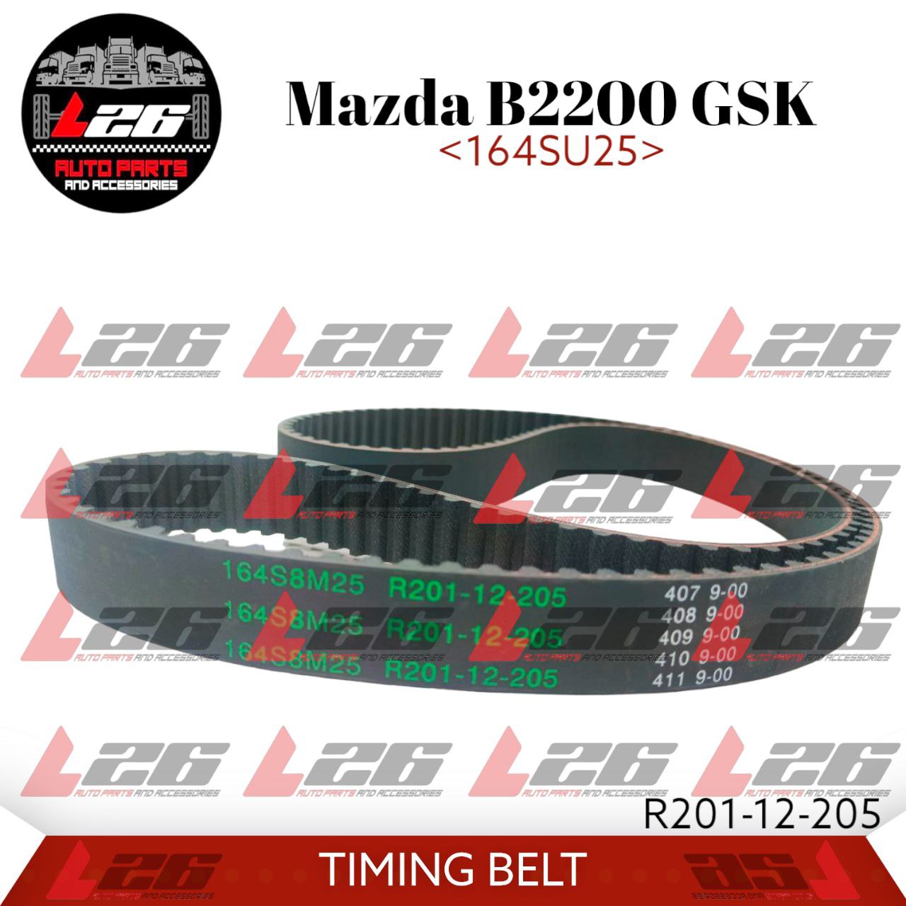 Mazda B2200 Timing Belt R201-12-205 164SU25 | Lazada PH