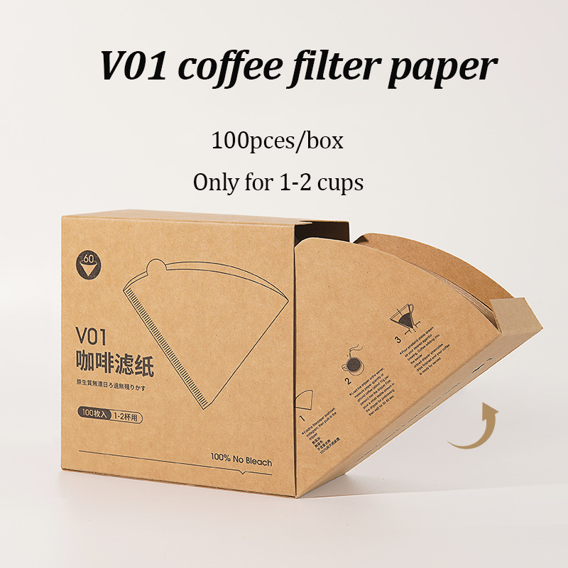 Coffee Filter Paper Wood Pulp Moka Pot Strainer Sheet Handmade Coffee ...