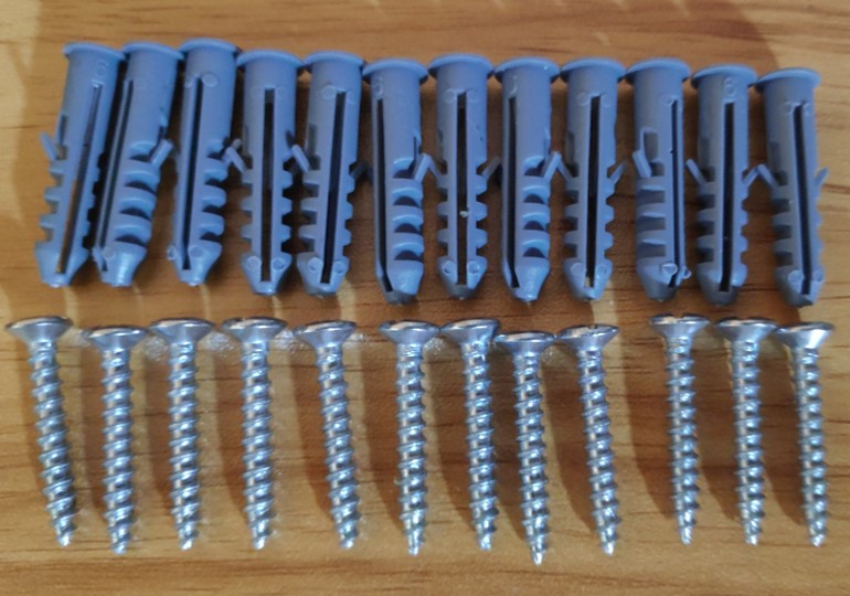 12 pcs screw (25mm) and 12 pcs tox (28mm) | Lazada PH