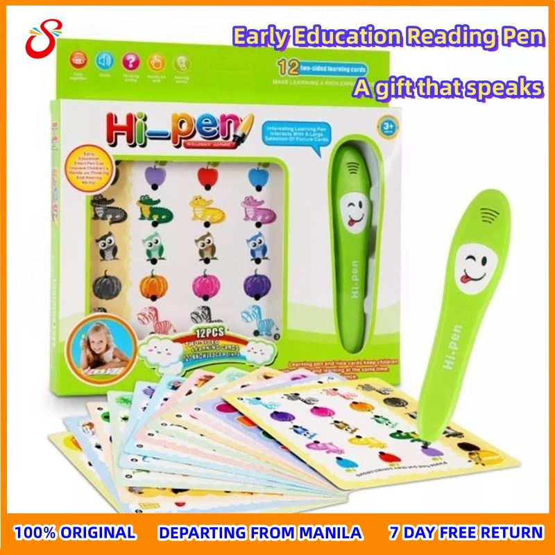Intelligent Learning Point Reading Pen With 12 Children'S English Cards ...