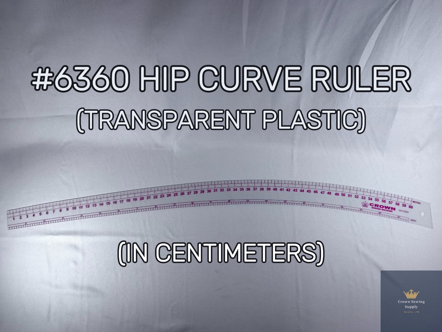 [CROWN] Grid, Hip Curve, & French Curve Rulers (TRANSPARENT PLASTIC ...