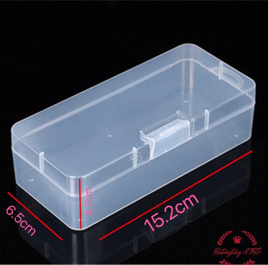 PP Transparent rectangular empty PLASTIC box for beads and accesories ...