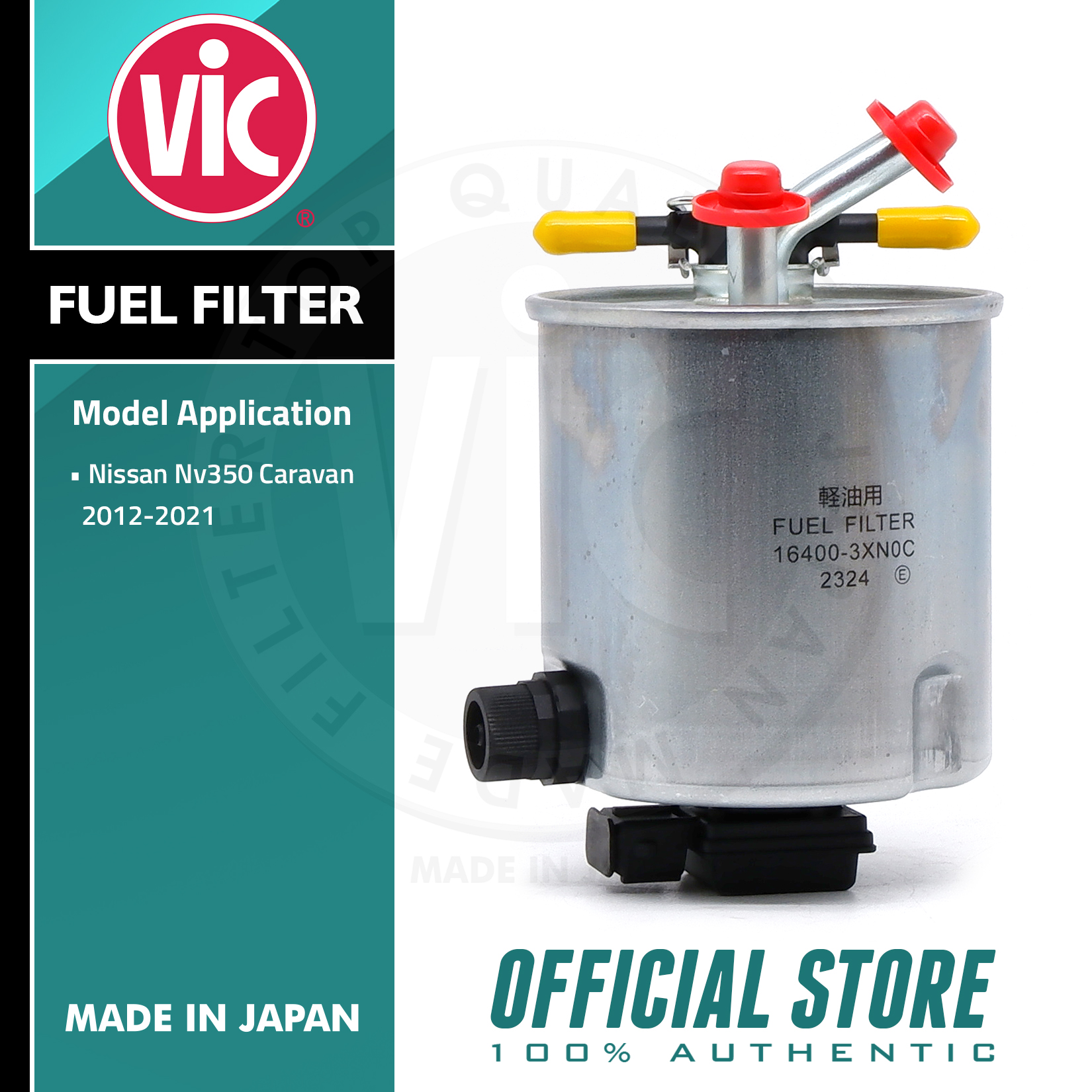 RoadFit VIC Fuel Filter FC-246 for Nissan NV350 Caravan YD25DDti 2012 ...
