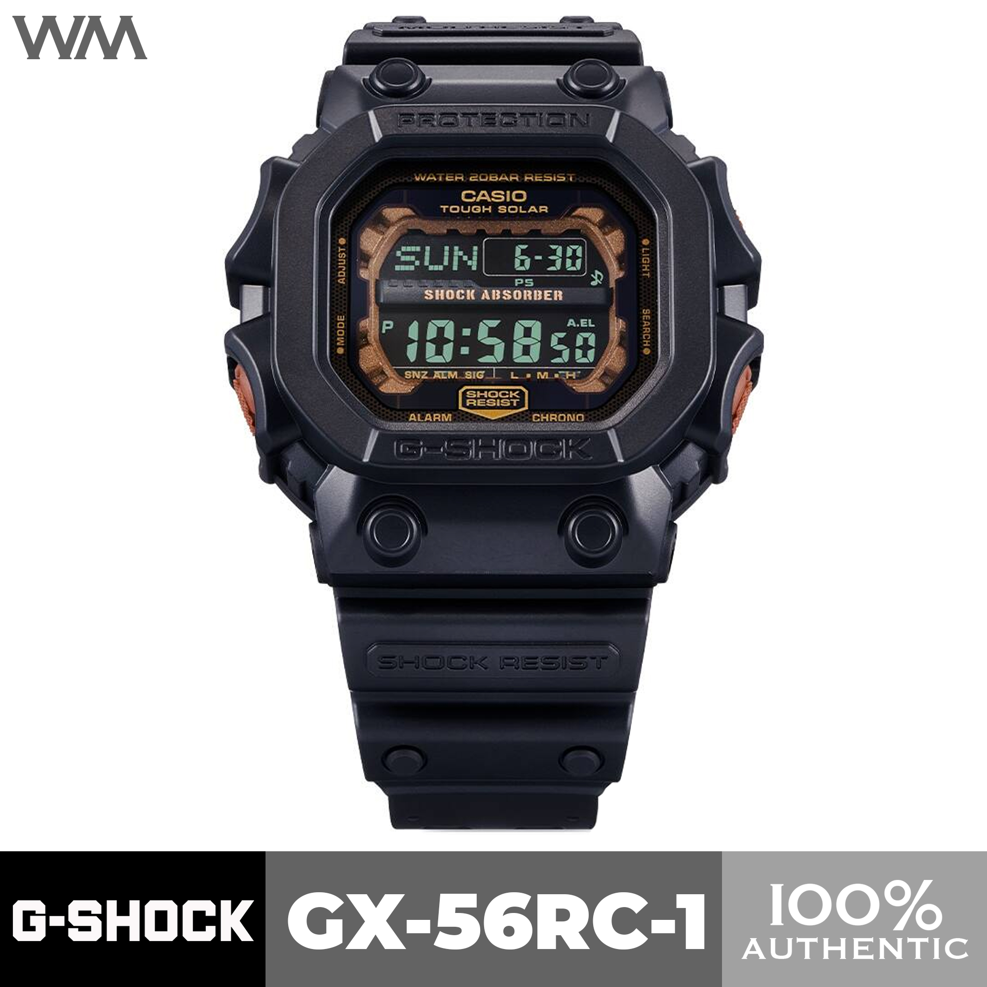 Casio G-SHOCK King of G Neoclassic Black and Rust Sepia Tones Design ...