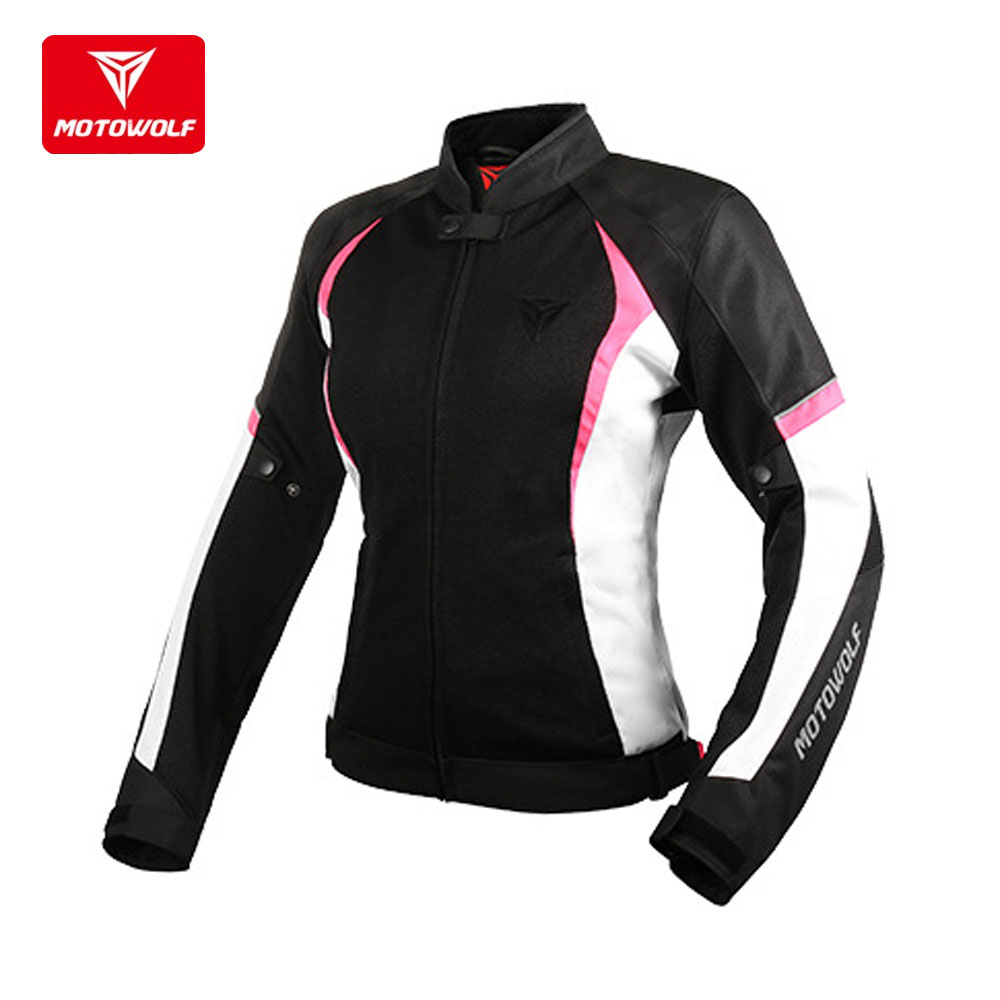Motowolf Motorcycle Womens Jacket Protective Gear Riding Gear ...