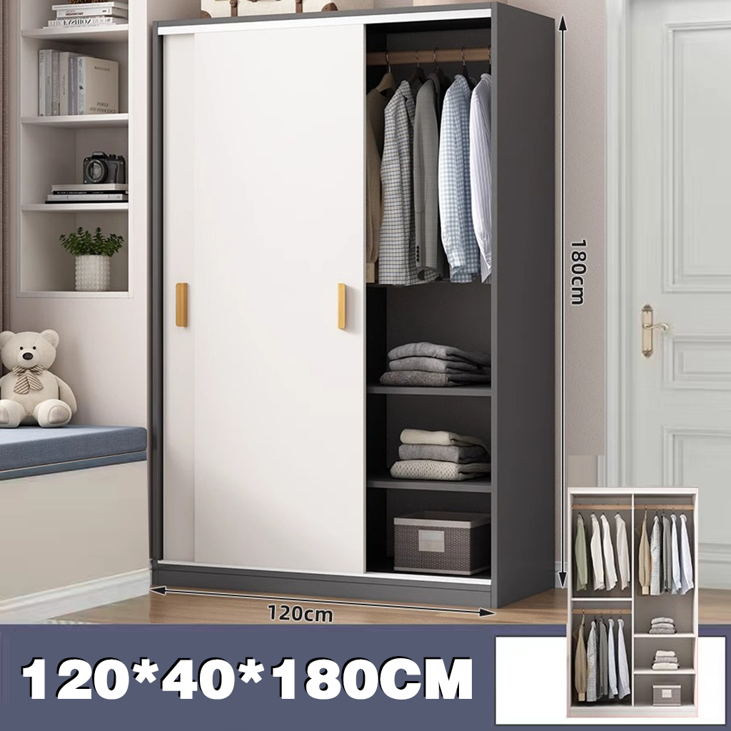 Homelife Multi-layer Wardrobe Sliding Door Wardrobe Furniture Clothes ...