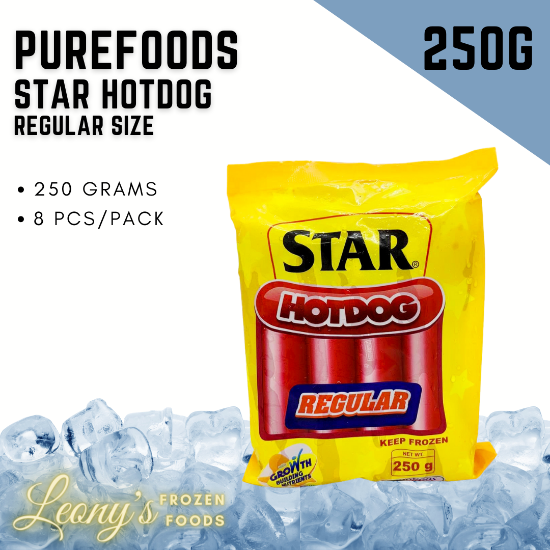 Purefoods Star Hotdog Regular size 250 grams 8 pcs | Lazada PH