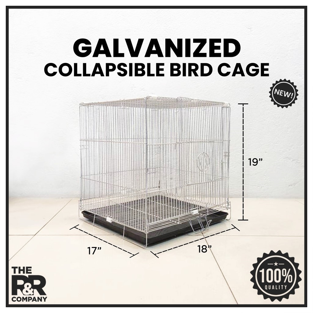 Heavy Duty Collapsible Bird Cage Double Galvanized Folding for ...