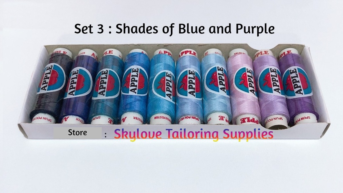 Apple Sewing Thread 100 Meters Sold per Box | Sinulid | Apple Spun ...