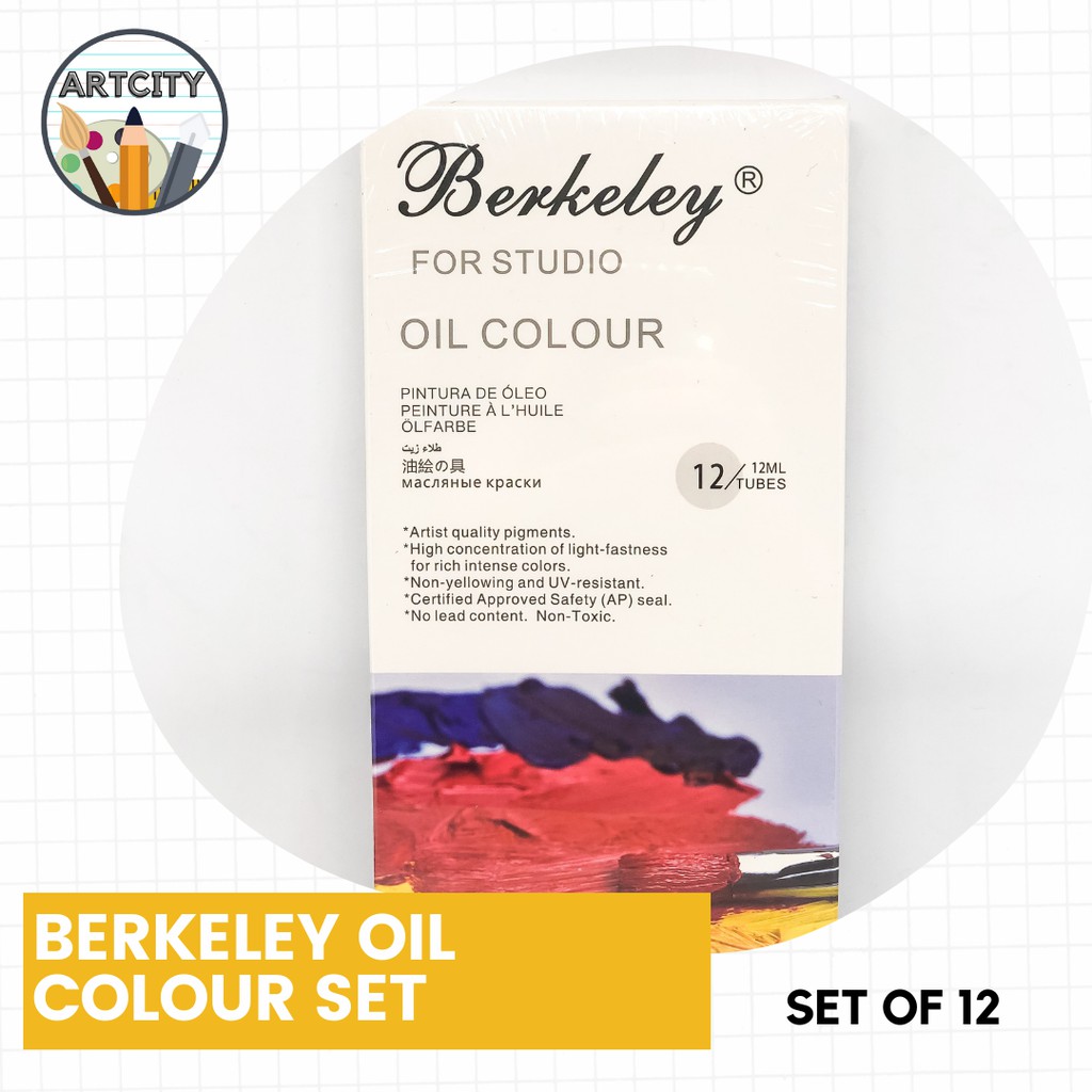 Berkeley Oil Paint Colour Set of 6, 12, 18 [ArtCity] | Lazada PH