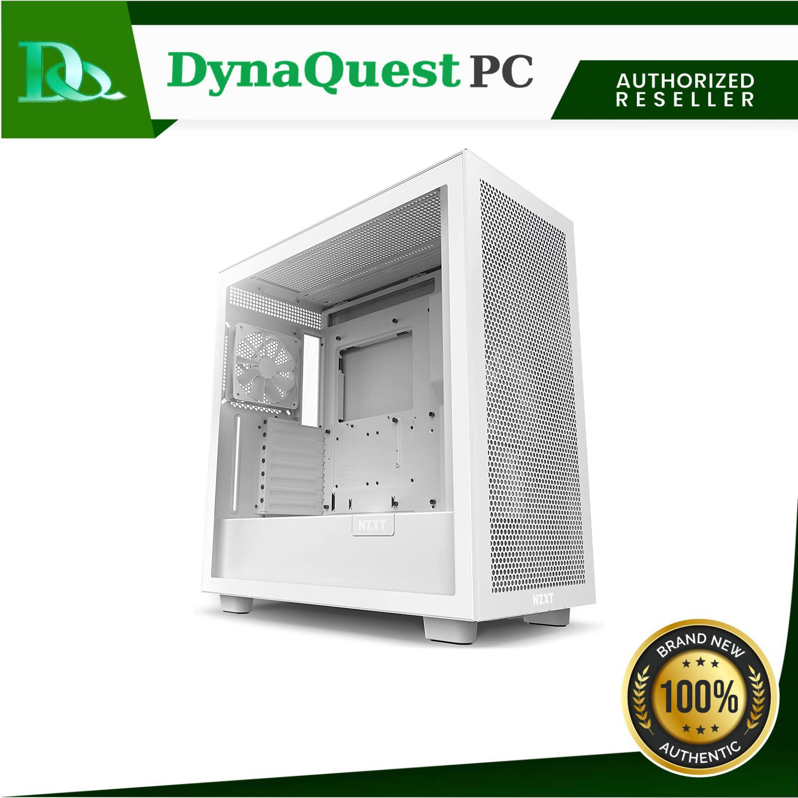 NZXT H7 Flow TG Mesh ATX 2x120mm Case (Black CM-H71FB-01 / Black White ...