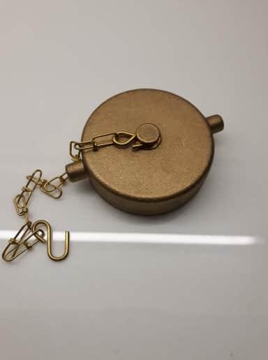BRASS Cap and Chain for Fire Hose Valve 2.5 inch Fire Department ...