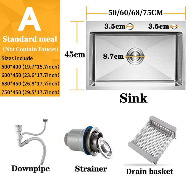 Kitchen Sink Stainless For Kitchen Lababo Stainless Steel Complete Set ...