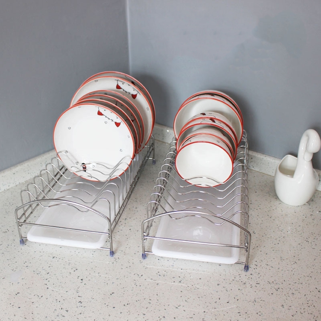 Drain rack, single layer shelf, kitchen multi-function drain bowl rack ...