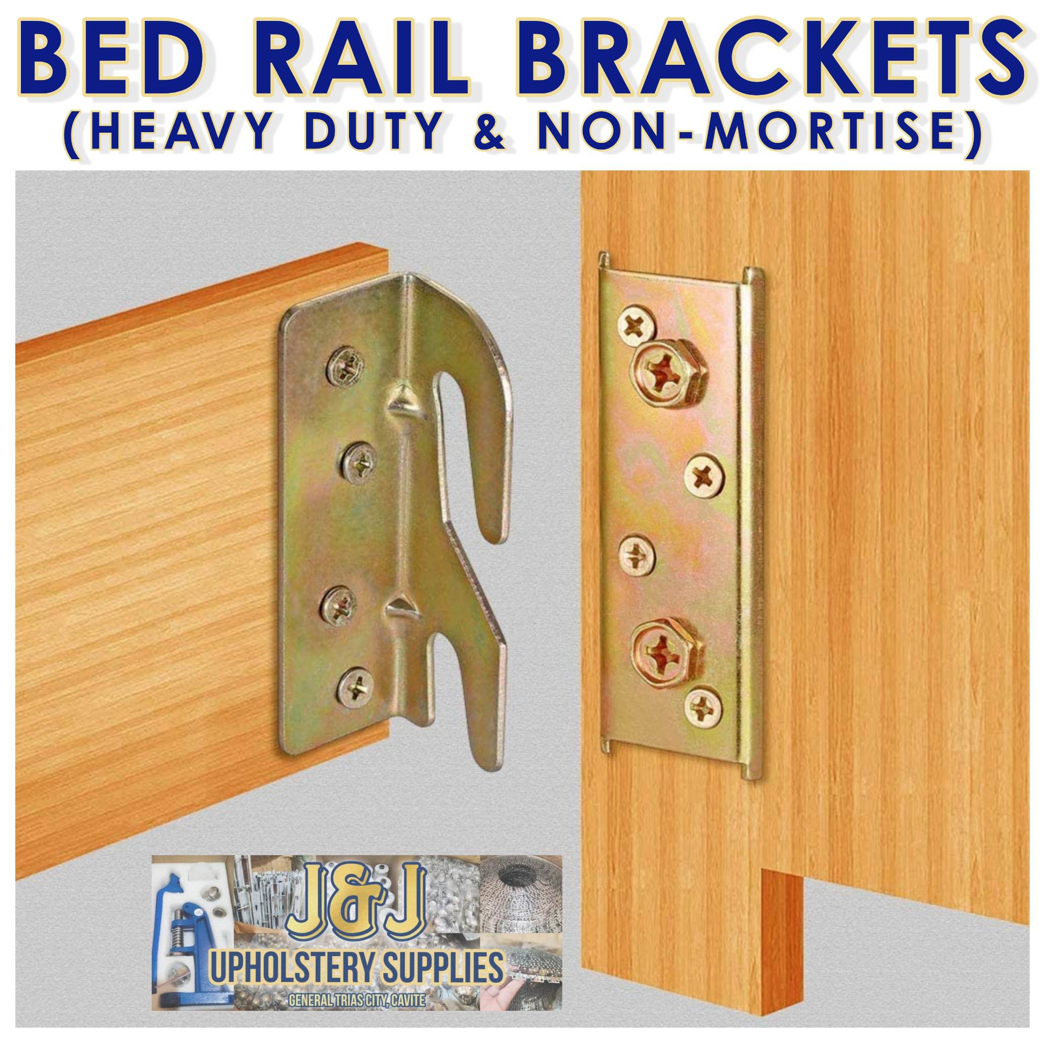 4Pcs Bed Brackets,Bed Rail Brackets,BedRail Fittings,Heavy Duty Non ...