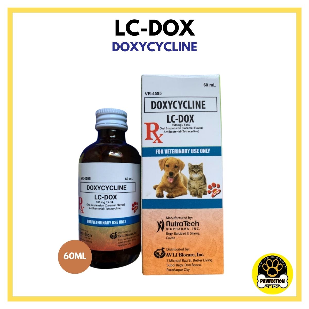 LC DOX Suspension (60ml) Antibacterial for dogs and cats | Lazada PH